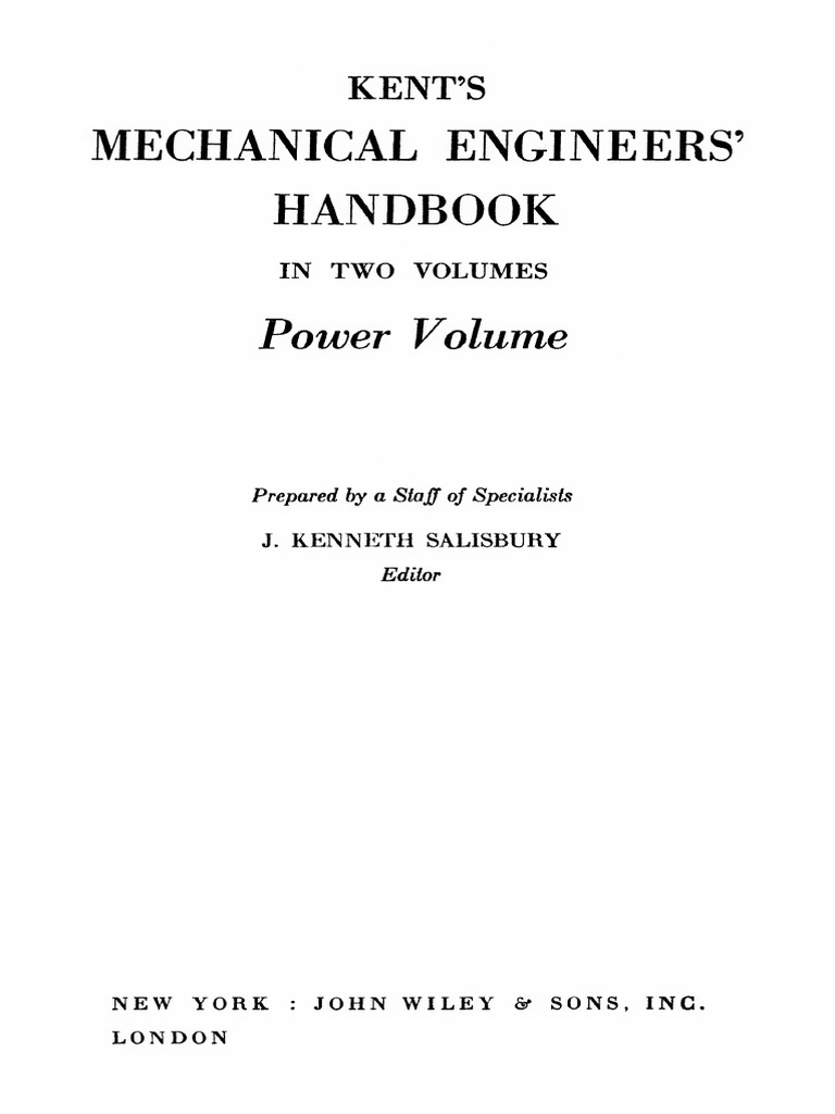 Kents Mechanical Handbook PDF | PDF | Internal Combustion Engine | Air ...