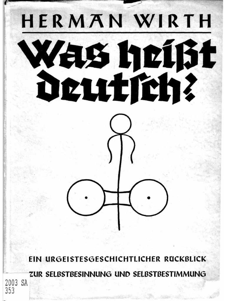 Herman Wirth Was Heisst Deutsch | PDF