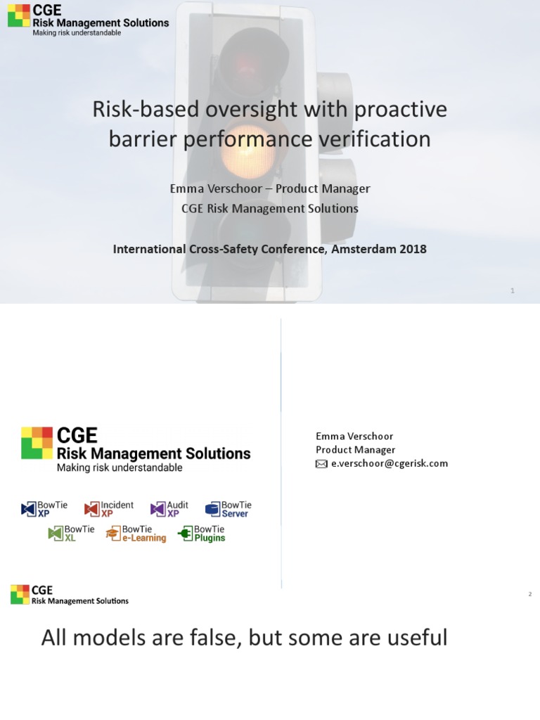 Risk-Based Oversight With Proactive Barrier Performance Verification ...