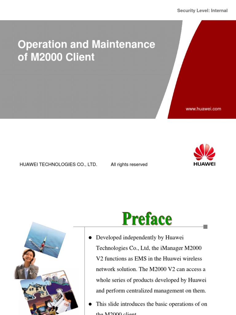 Operation and Maintenance of M2000 Huawei PDF | PDF | Backup | Server ...
