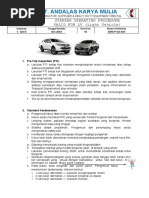 SOP Penggunaan Kendaraan Operasional | PDF