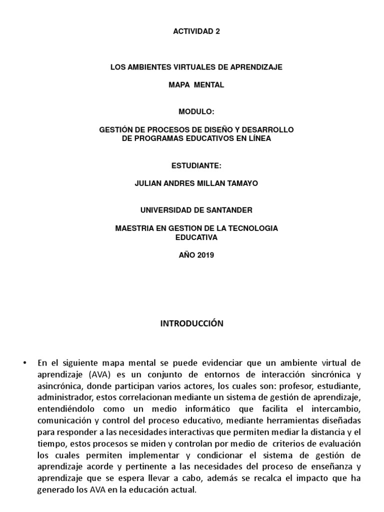 Mapa Mental Ava | PDF | Maestros | Evaluación