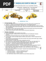 Sop - Pengoperasian Excavator | PDF