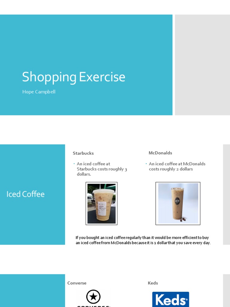Shopping Exercise - Hope | PDF