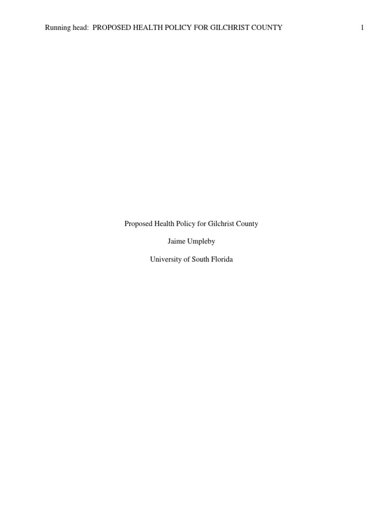 Health Policy Paper | Download Free PDF | Obesity | Health Care