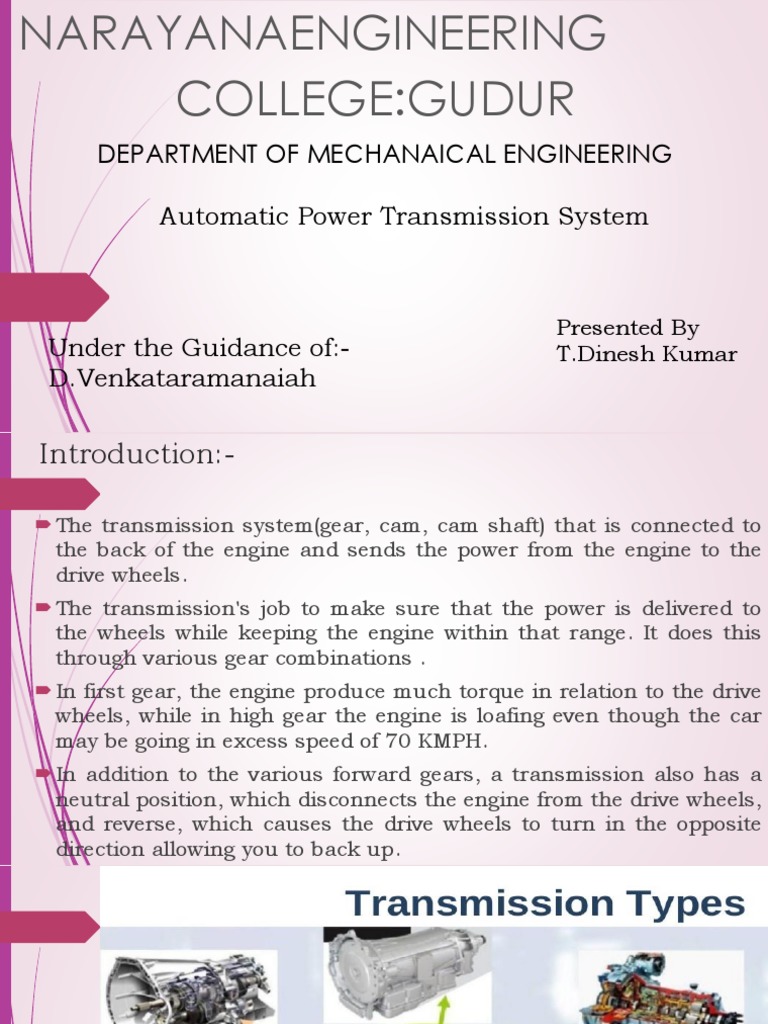 How Automatic Transmissions Work | PDF