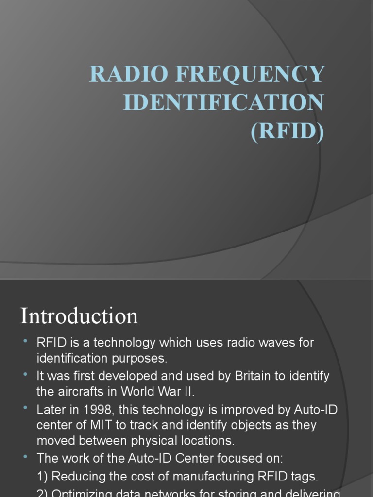 Understanding RFID Technology and Benefits | PDF | Radio Frequency ...