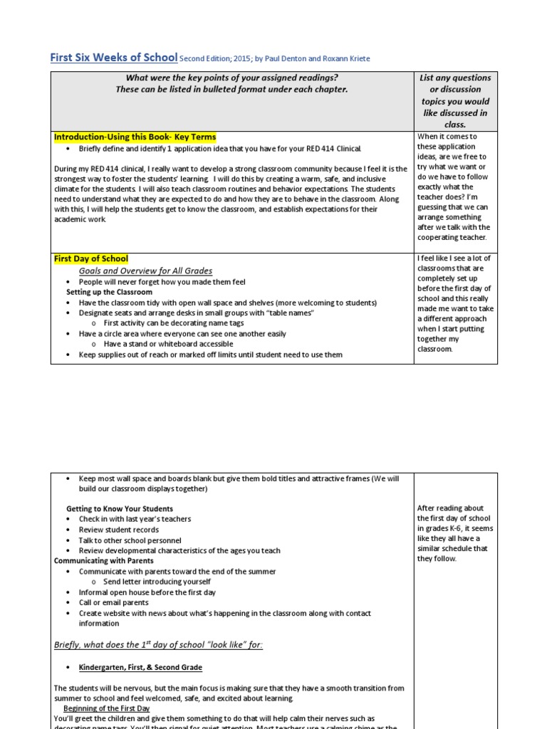 First Day of School Strategies for Teachers | PDF | Classroom | Teachers