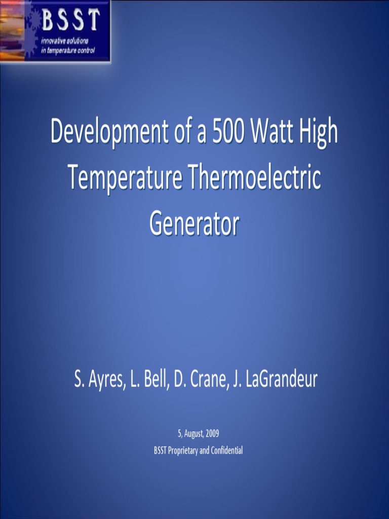 Development of A 500 Watt High Development of A 500 Watt High ...