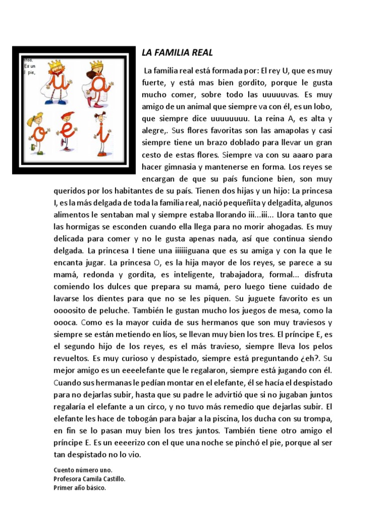 La familia real: un cuento infantil | PDF | Ocio