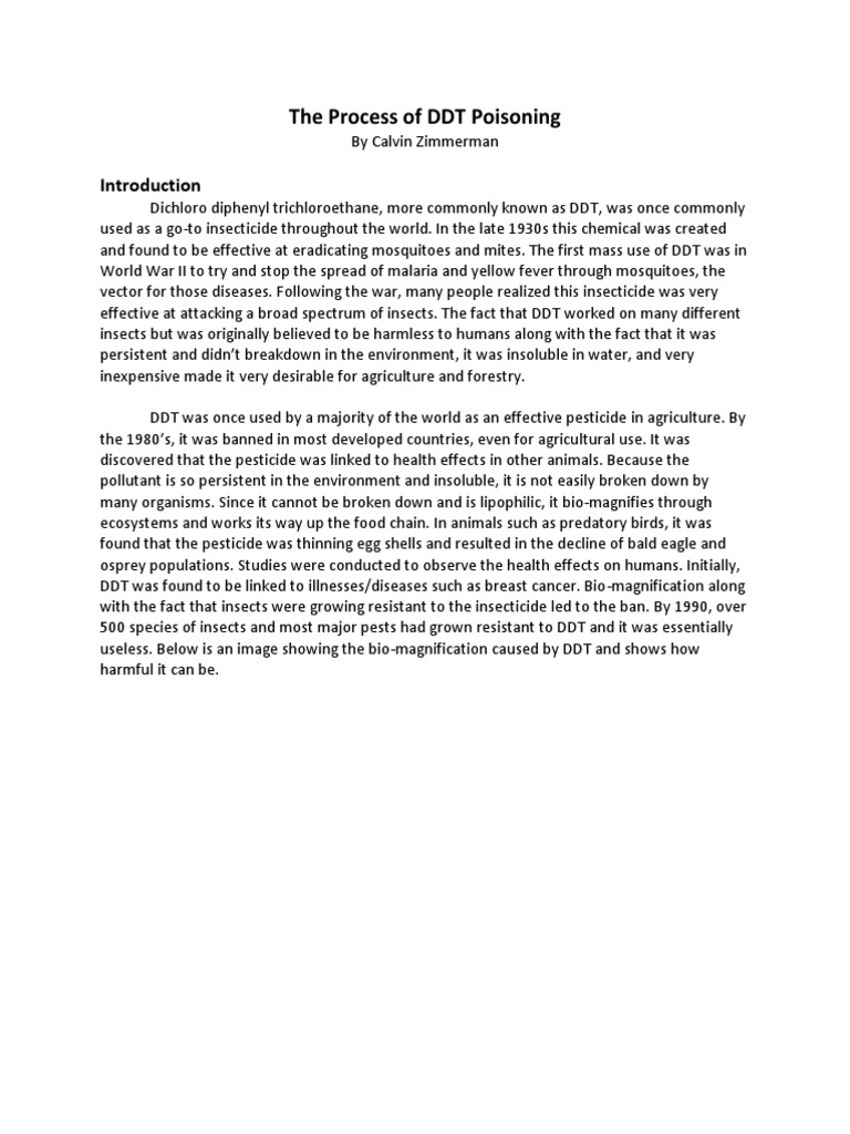 Technical Description Ddt Pdf Ddt Insecticide