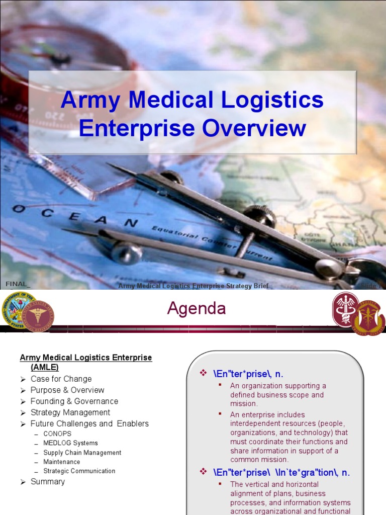 Army MEDLOG Enterprise Strat Brief Version2 FINAL Aug10 | PDF ...