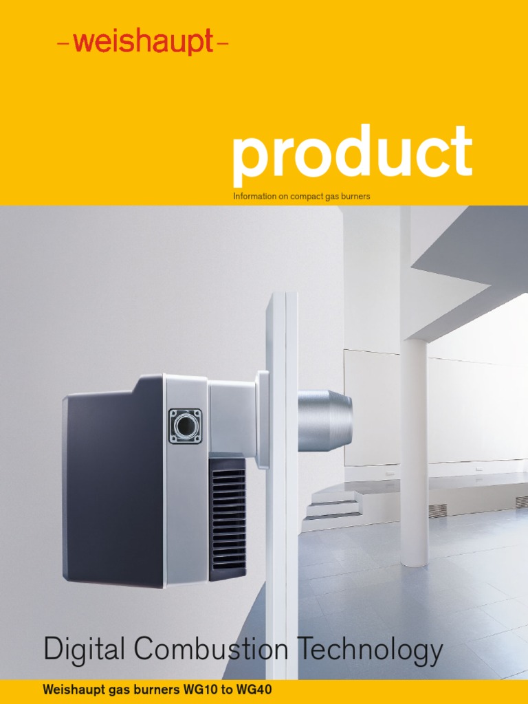 Weishaupt Gas Burners Wg10 to Wg40 | Combustion | Engines