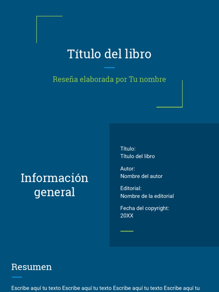 Reseña de Un Libro | PDF