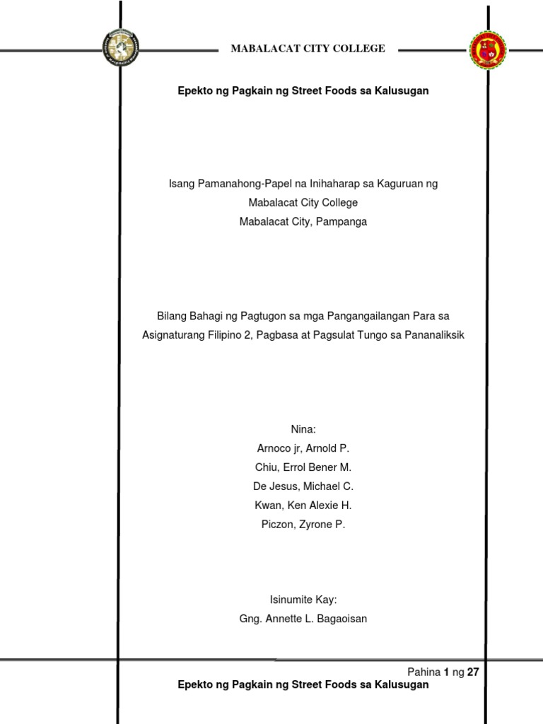 Filipino Thesis | PDF