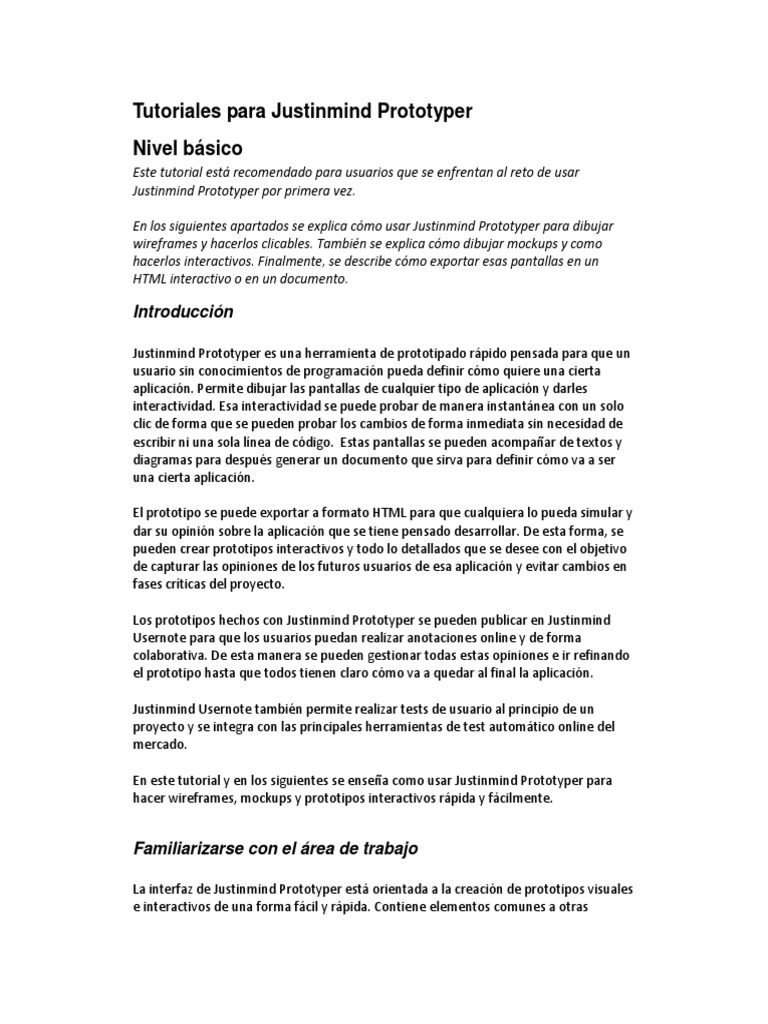 Tutoriales para Justinmind Prototyper Nivel Básico - Amazon Web PDF ...