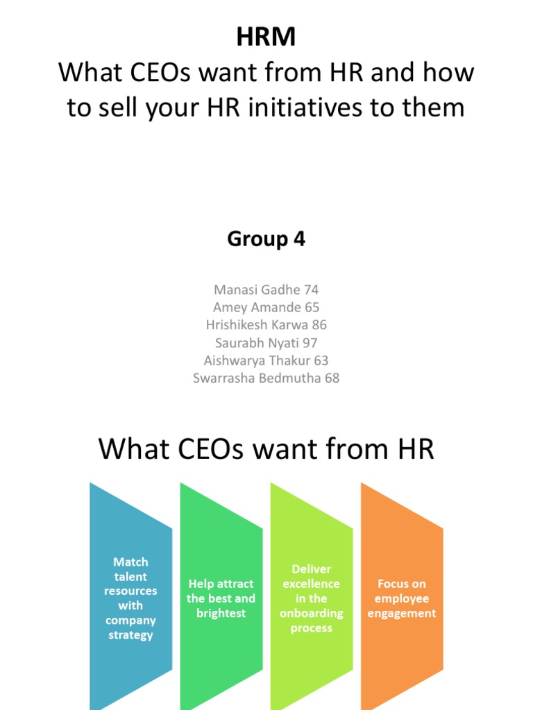 CEOs' HR Expectations and Strategies | PDF | Human Resource Management ...