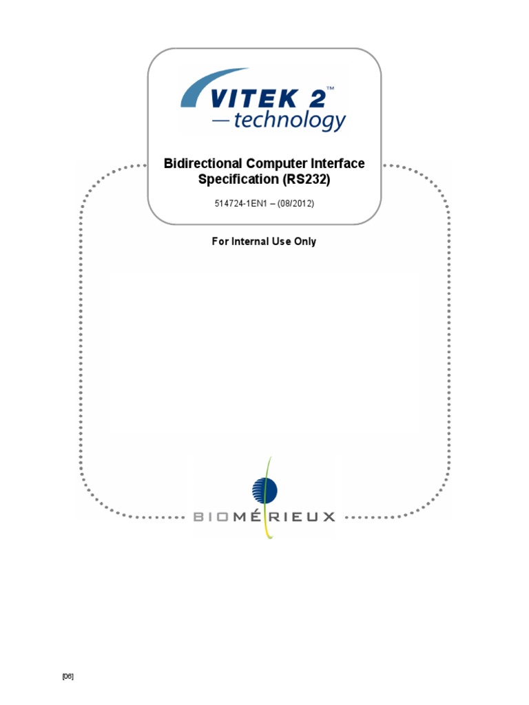 Vitek-2 Biomerix PDF | PDF | Data Transmission | Ascii
