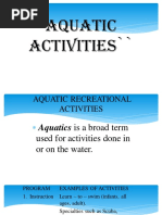 Active and Passive Recreational Activities | PDF | Physical Fitness ...