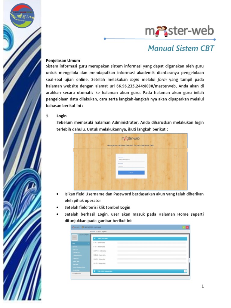 Contoh Manual Book Ujian Online Berbasis Android | PDF