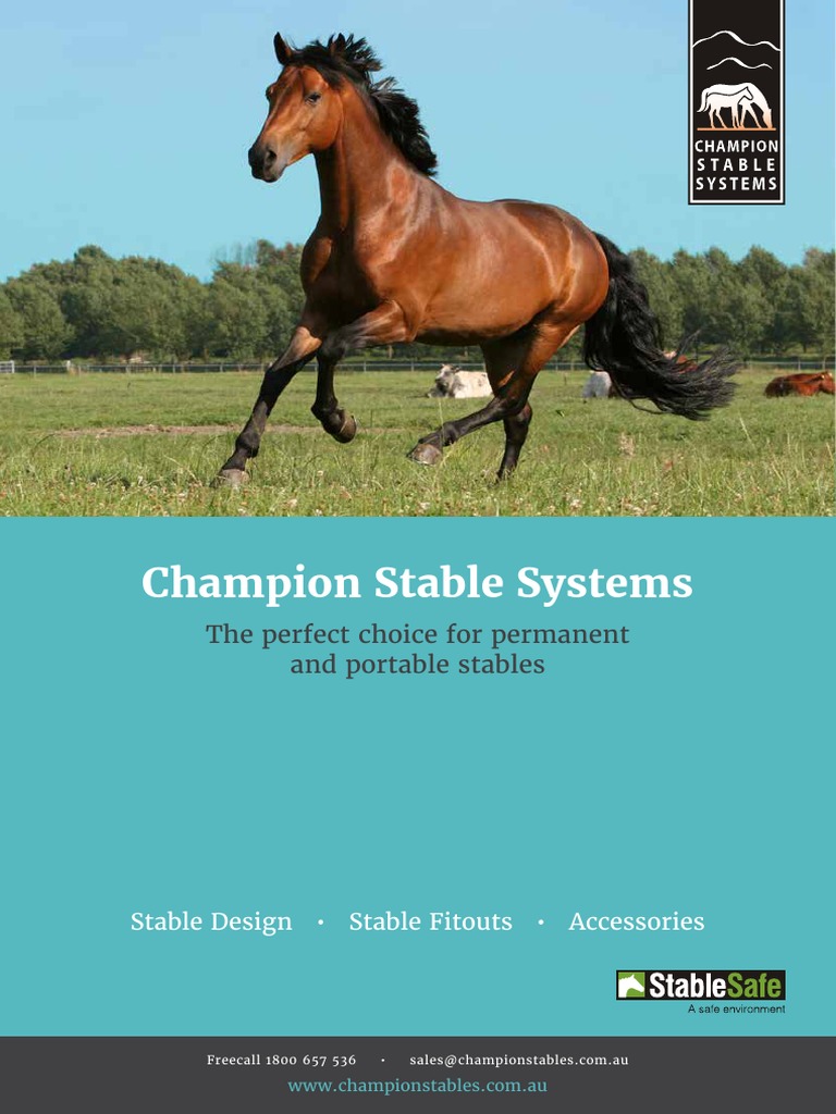 Champion Stables PDF | PDF | Door | Wall