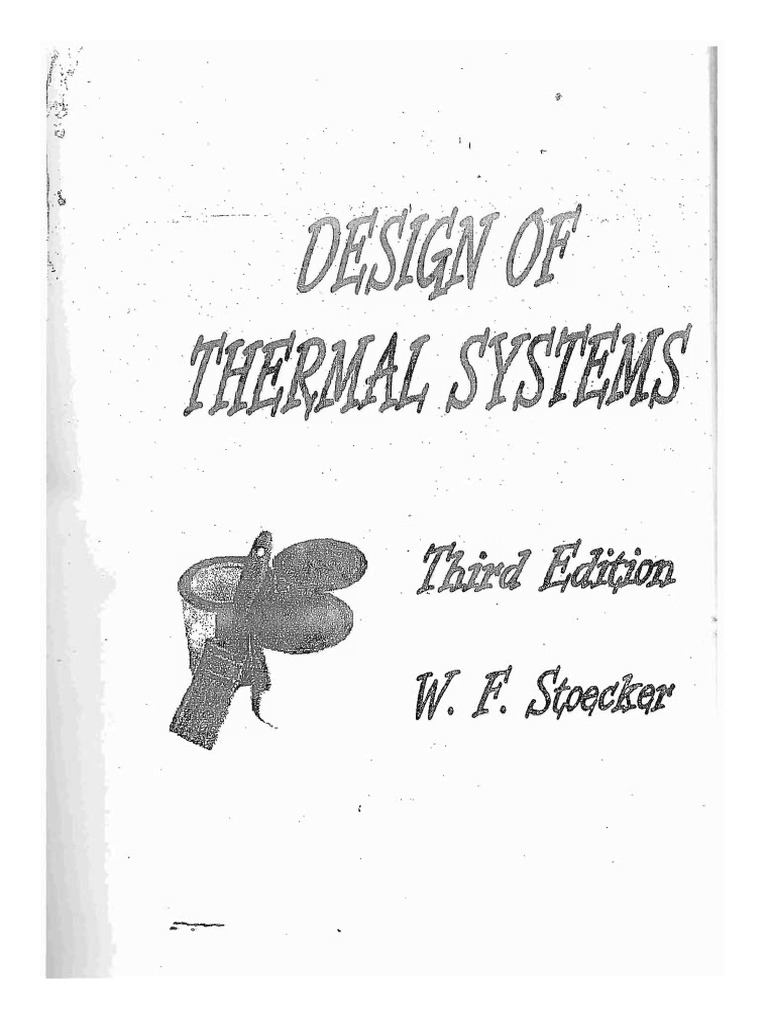 Design of Thermal Systems Stoecker 3rd Edition PDF | PDF | Heat | Mathematical Optimization
