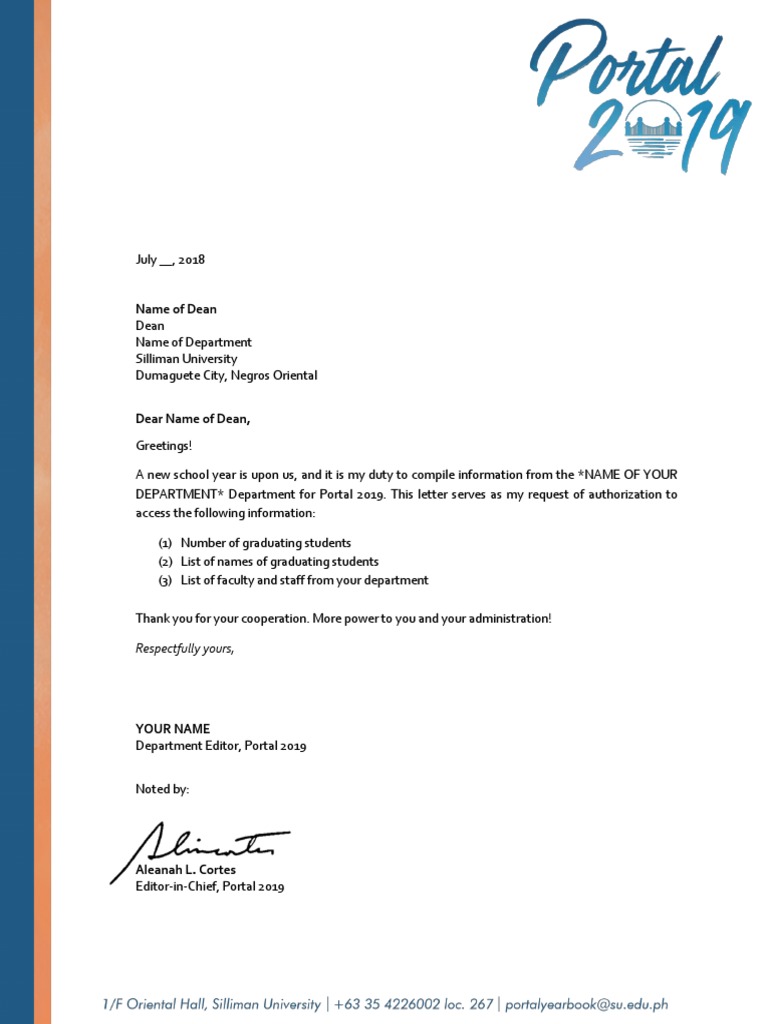 Letter For Dep Eds | PDF