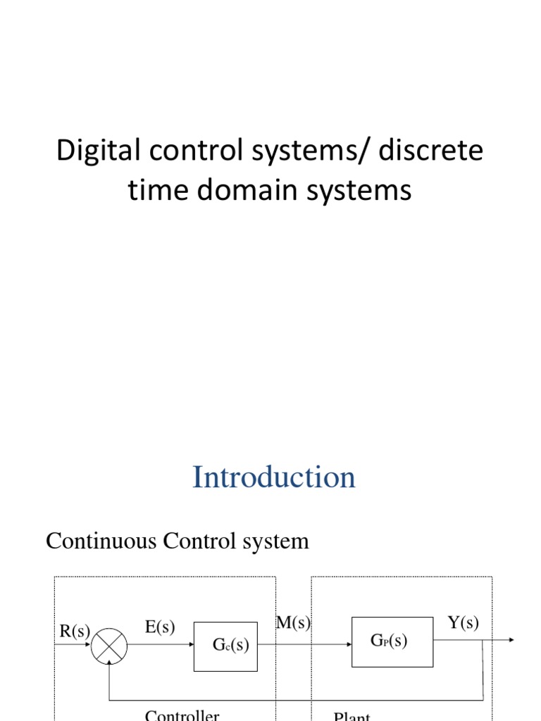 Digital Control Systems/ Discrete Time Domain Systems | PDF | Analog To ...