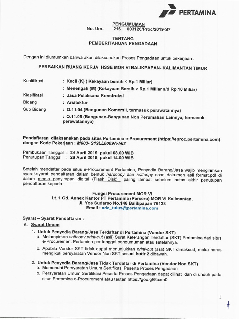 Contoh Peng - Lelang | PDF