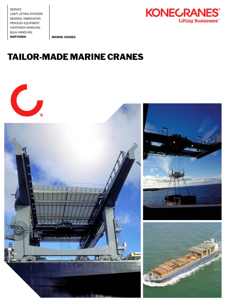 Tailor Made Marine Cranes | PDF | Crane (Machine) | Elevator