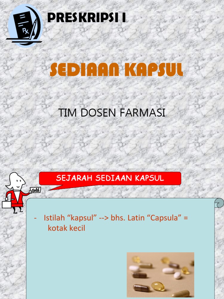 Sediaan Kapsul | PDF
