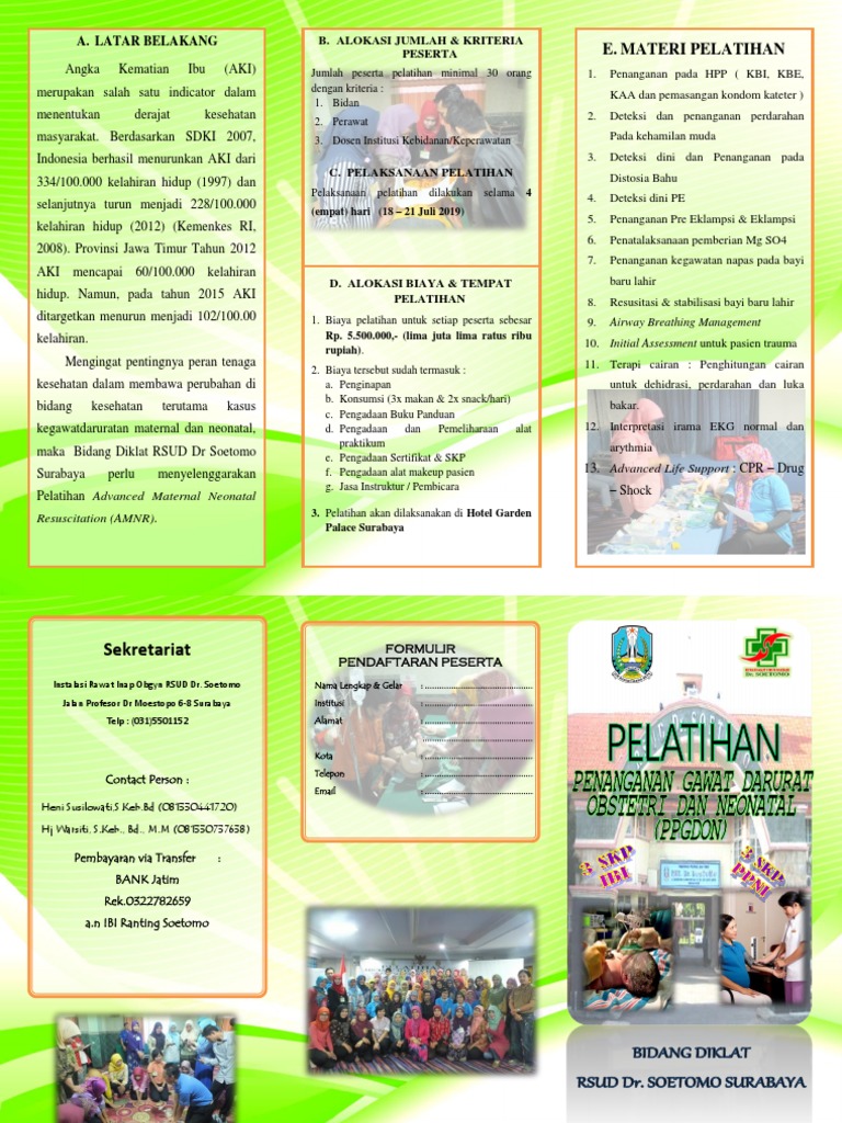 Leaflet Pelatihan PPGDON 2019 PDF | PDF