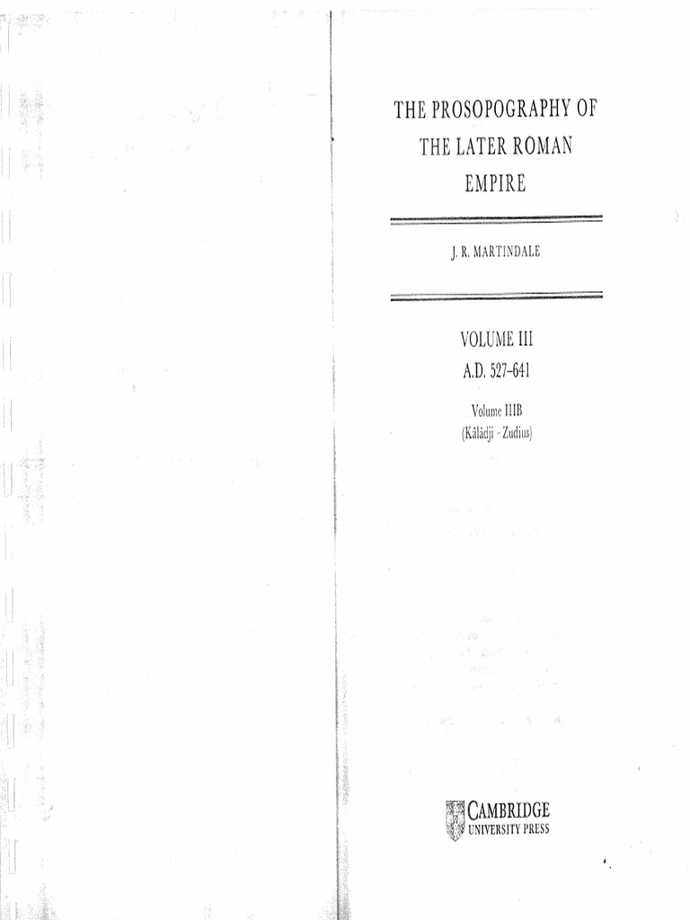 The Prosopography of The Later Roman Empire 2 Part Set - Volume 3B, AD ...