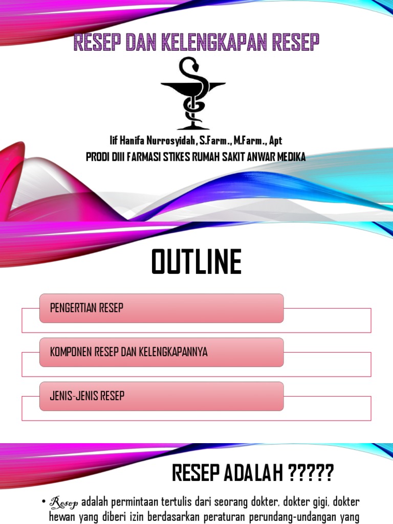 Resep Dan Kelengkapan Resep | PDF