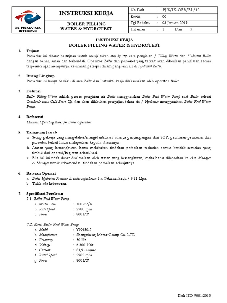 IK Cold Start Up Boiler | PDF