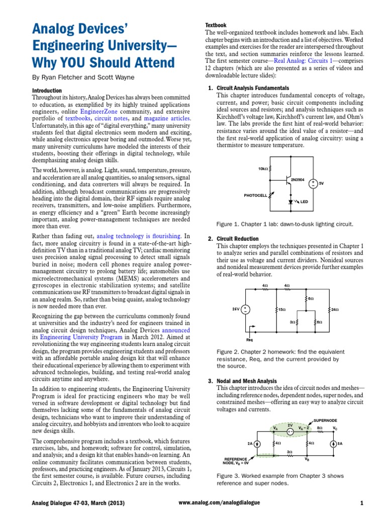 Analog Devices Engineering University | PDF | Electrical Network ...