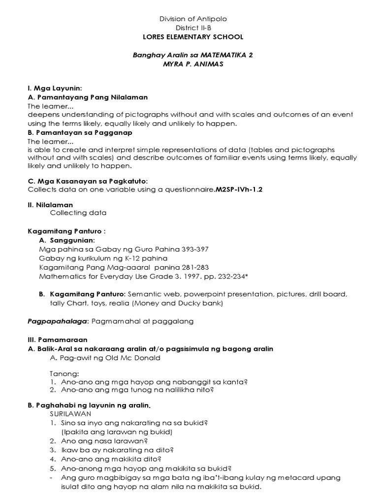 Cot#3 Collecting Data | PDF