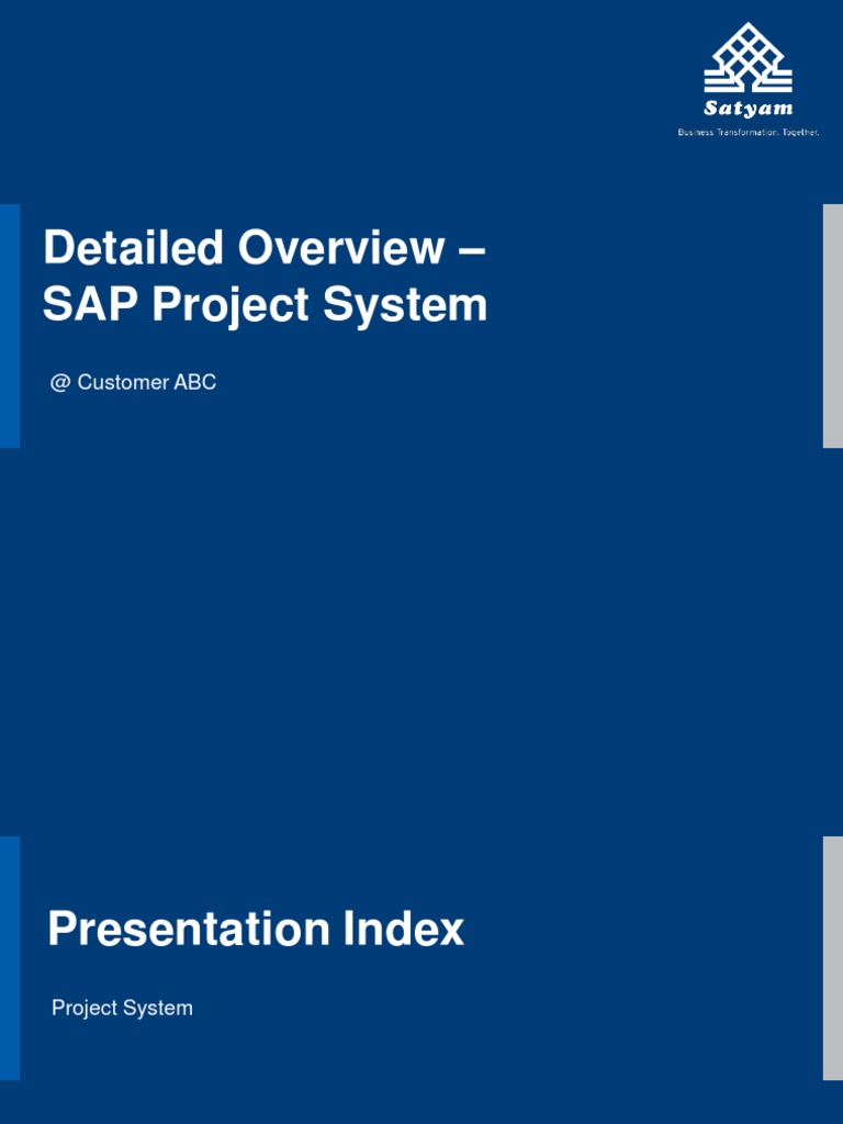 SAP Project System For EC&O PDF | PDF | Business | Computing And ...