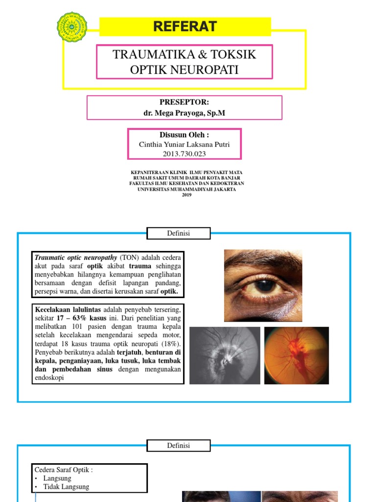 Traumatik Optik Neuropati | PDF