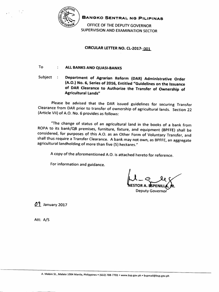 DAR Guidelines for Agricultural Land Transfer | PDF | Lease | Business Law