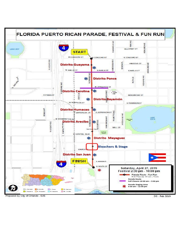 Florida Puerto Rican Parade Route | PDF