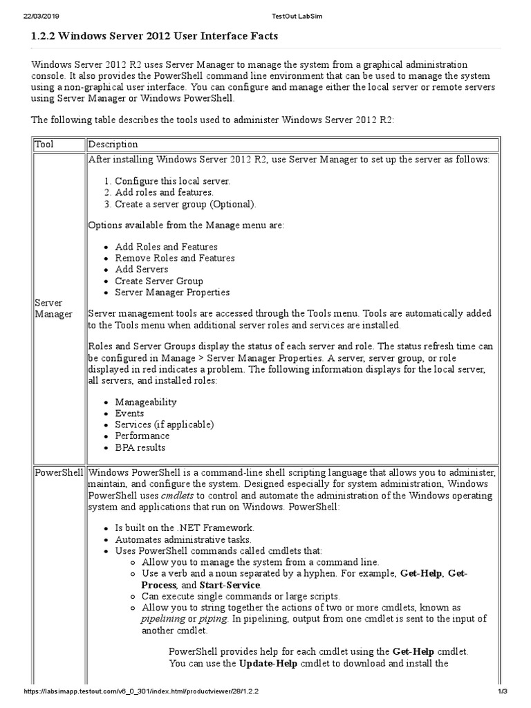 TestOut LabSim1.2.2 | PDF | Command Line Interface | Microsoft Software