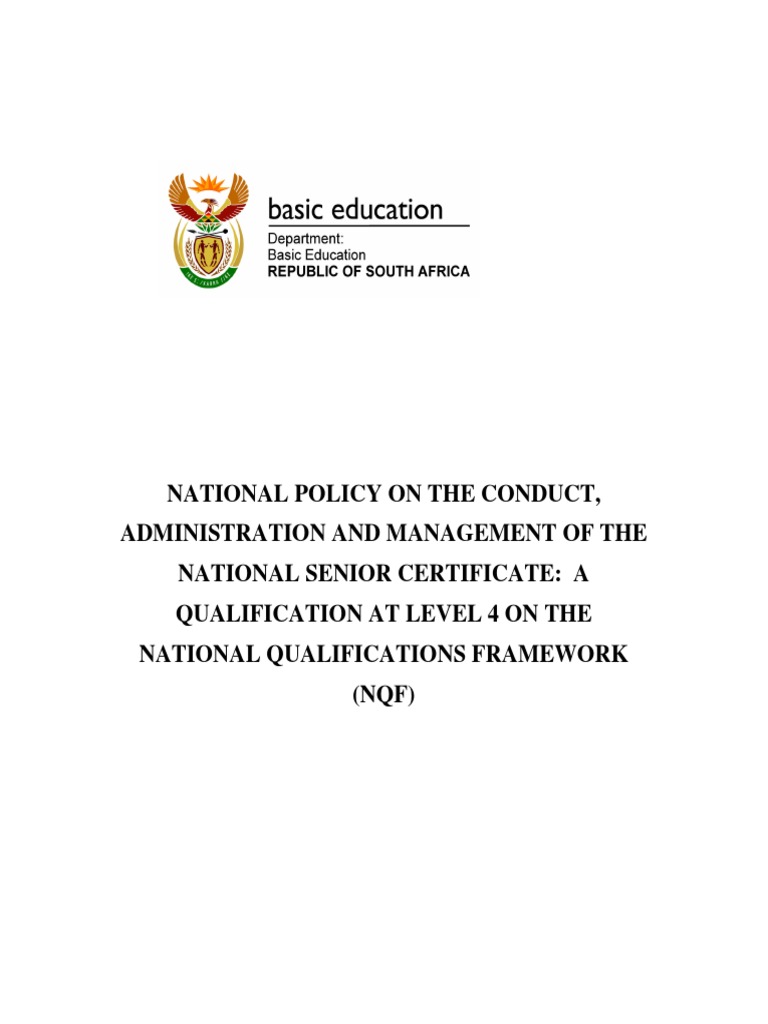 Nqf Framework Download Free Pdf Educational Assessment Test