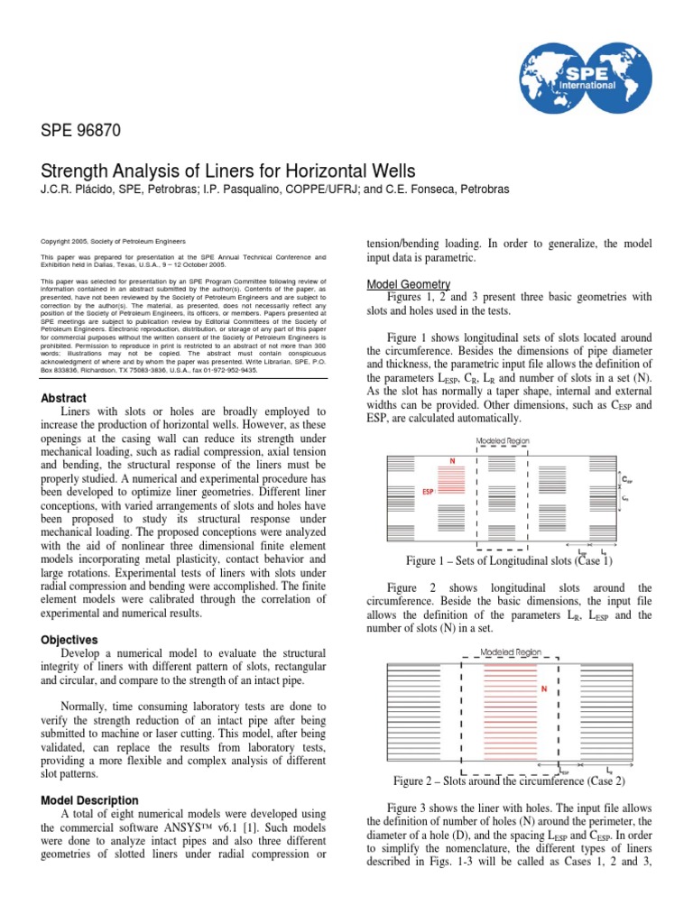 Strength Analysis of Liners For Horizontal Wells | PDF | Bending | Yield (Engineering)