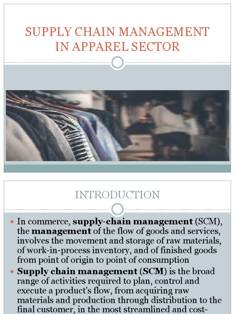 SCM in Apparel Sector | PDF | Industries | Supply Chain Management