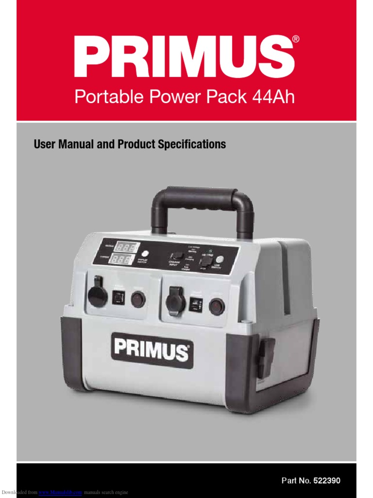 Portable Power Pack 44ah: User Manual and Product Specifications | PDF ...
