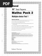 11 Plus GL Assessment Maths Question Booklet | PDF