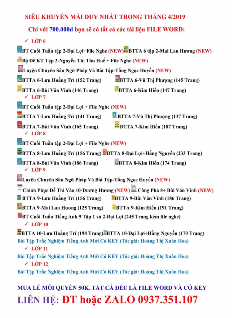 BT Anh6 Luu Hoang Tri | PDF