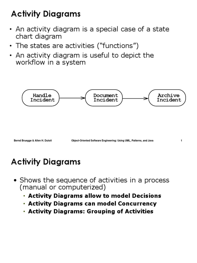 OOSE Topic7 ActivityDiagram | PDF | Unified Modeling Language | Object ...