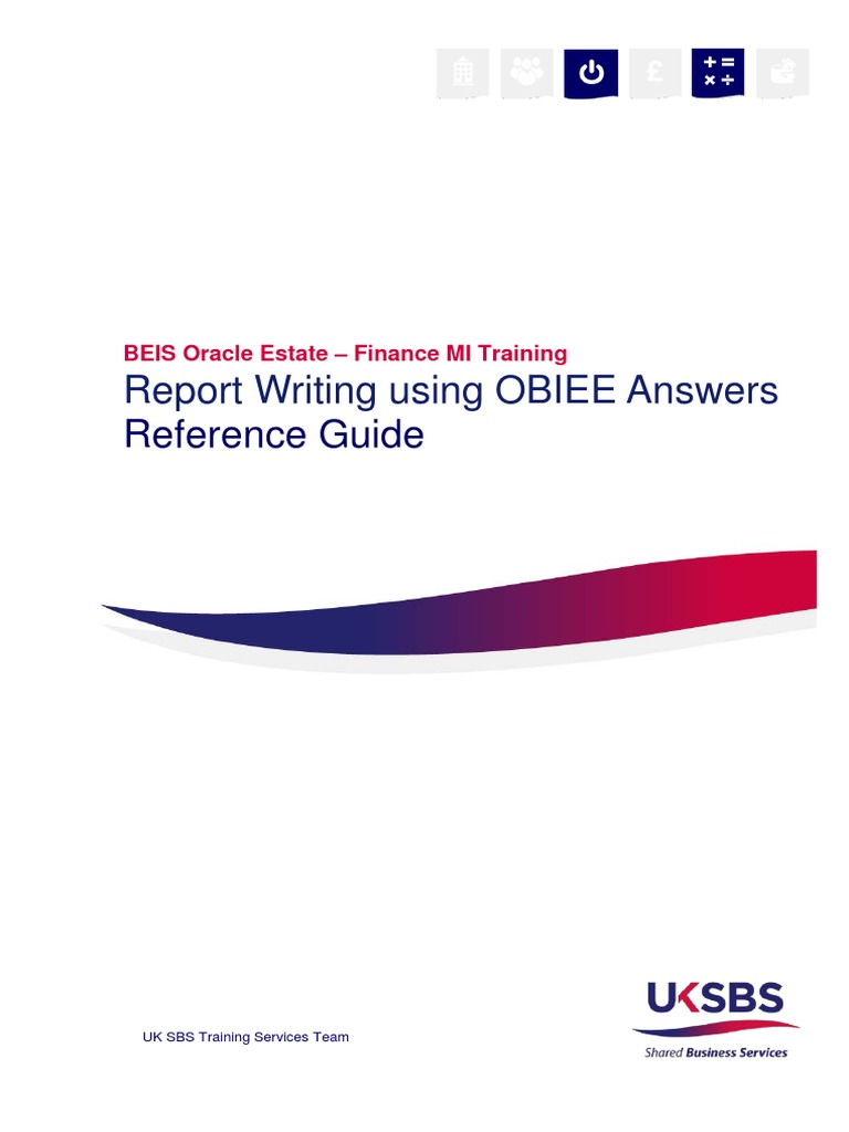 OBIEE Answers Reference Guide PDF | PDF | Oracle Database | Icon ...
